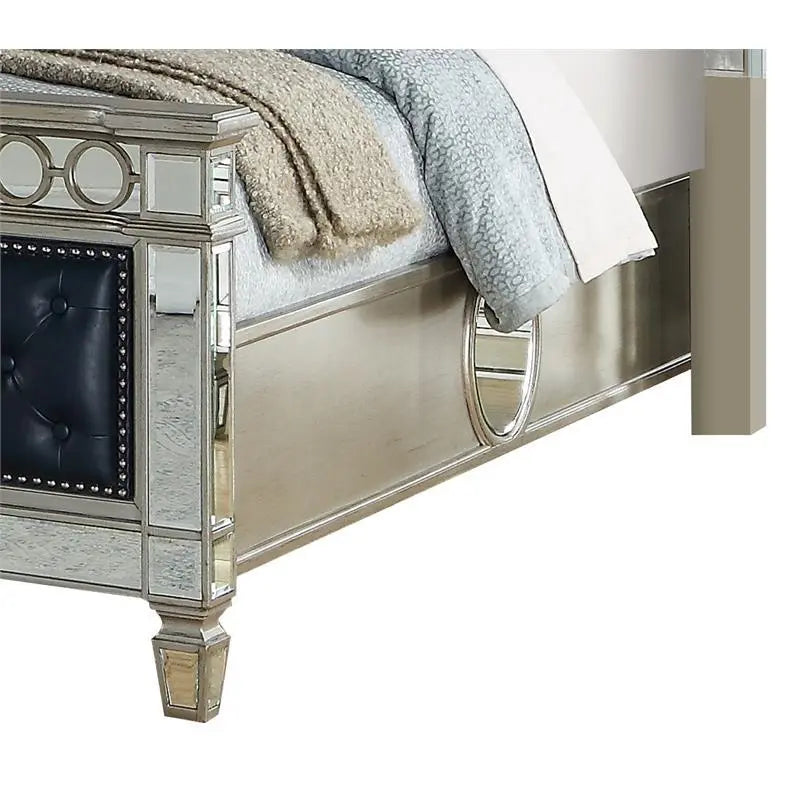 Brooklyn 6Pc Modern Bedroom Set in Silver Finish by Cosmos Furniture ...