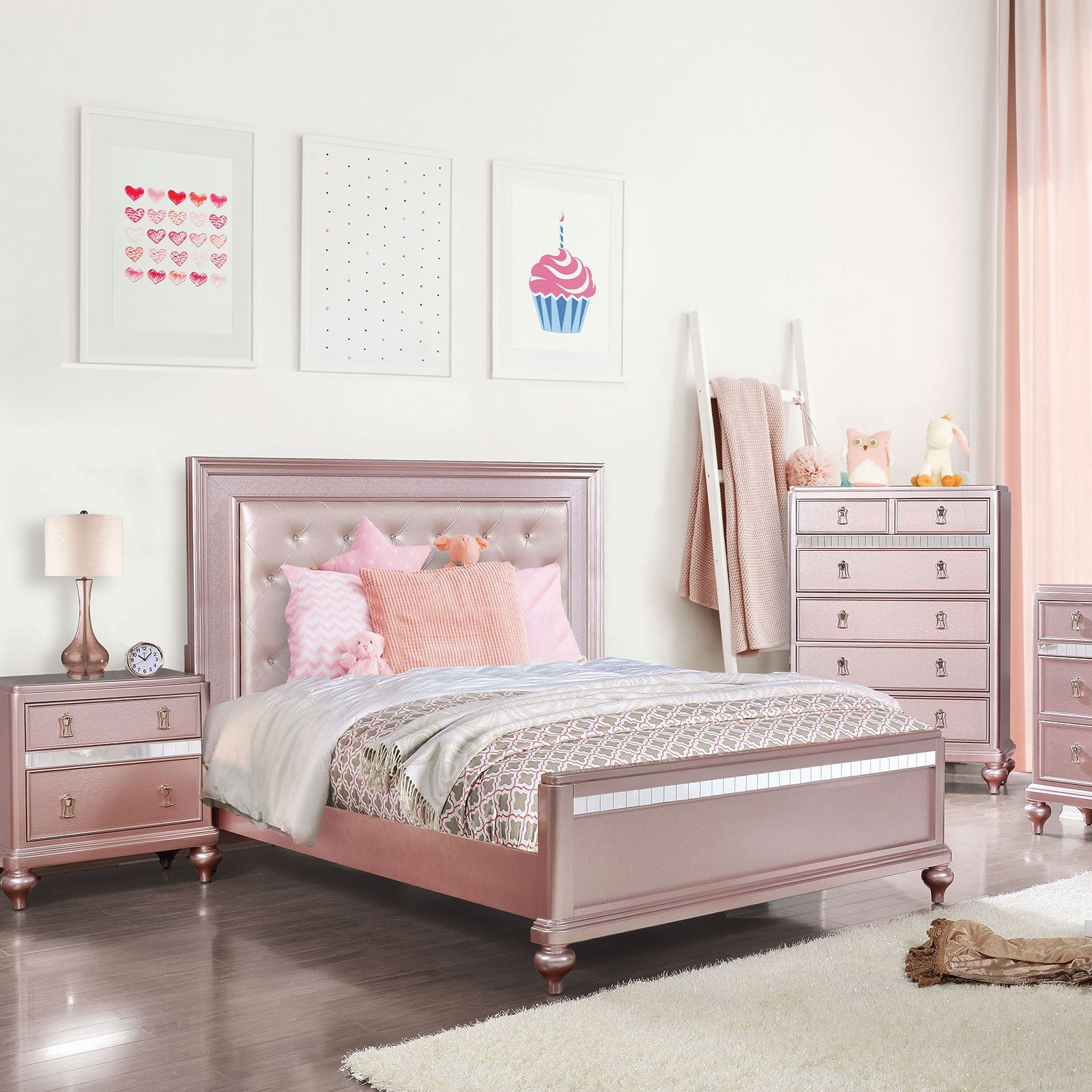 Ariston Rose Pink Twin Bed – SAMS MATTRESS & FURNITURE