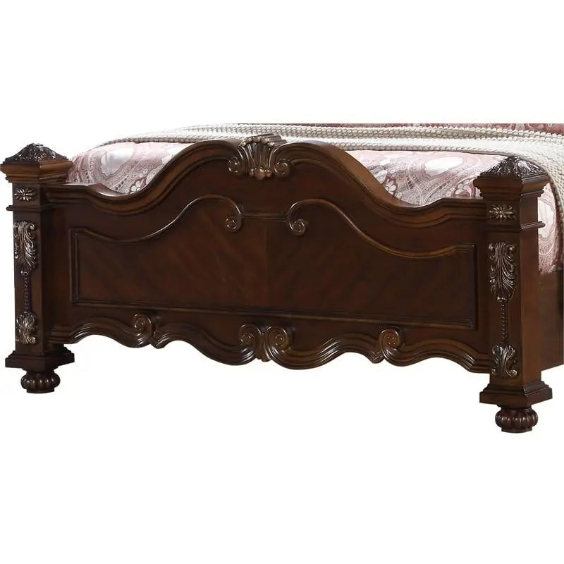Destiny 6Pc Traditional Bedroom Set in Cherry Finish by Cosmos Furnitu ...