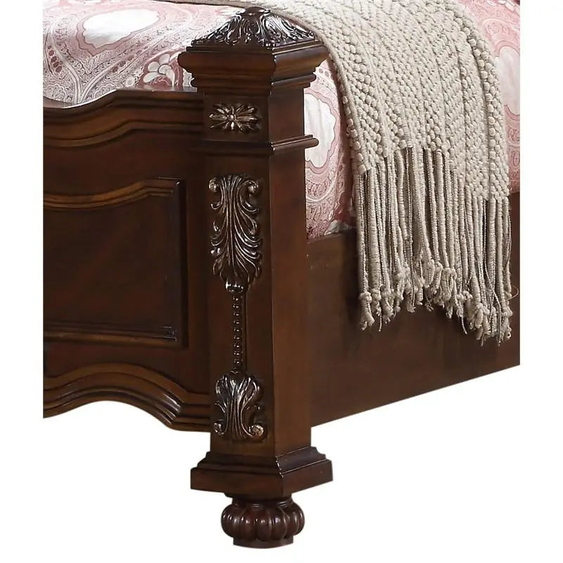 Destiny 6Pc Traditional Bedroom Set in Cherry Finish by Cosmos Furnitu ...