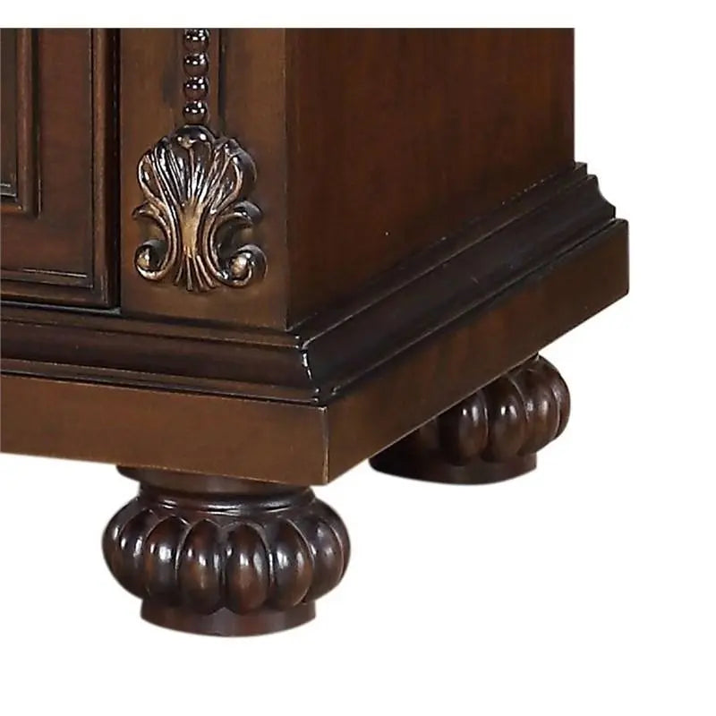 Destiny 6Pc Traditional Bedroom Set in Cherry Finish by Cosmos Furnitu ...
