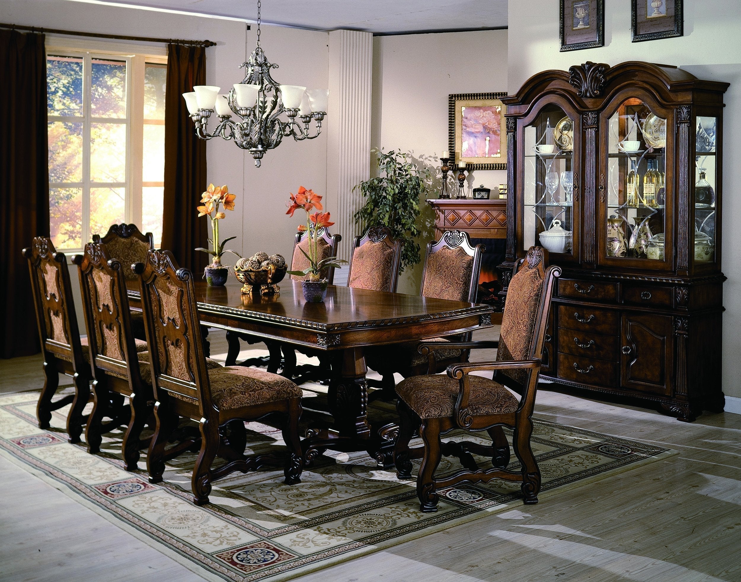 Neo Renaissance Brown Dining Table – SAMS MATTRESS & FURNITURE